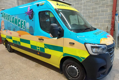 Ambulance livery for children's hospital - Fleet ID