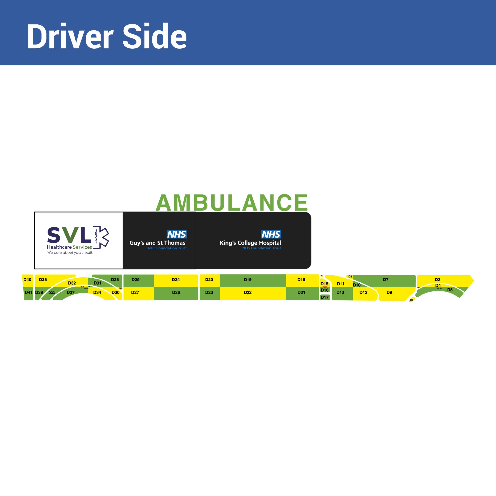 Driver Side Replacement Panel D7 Prismatic ESV Grade Green (PTS) - Fleet ID