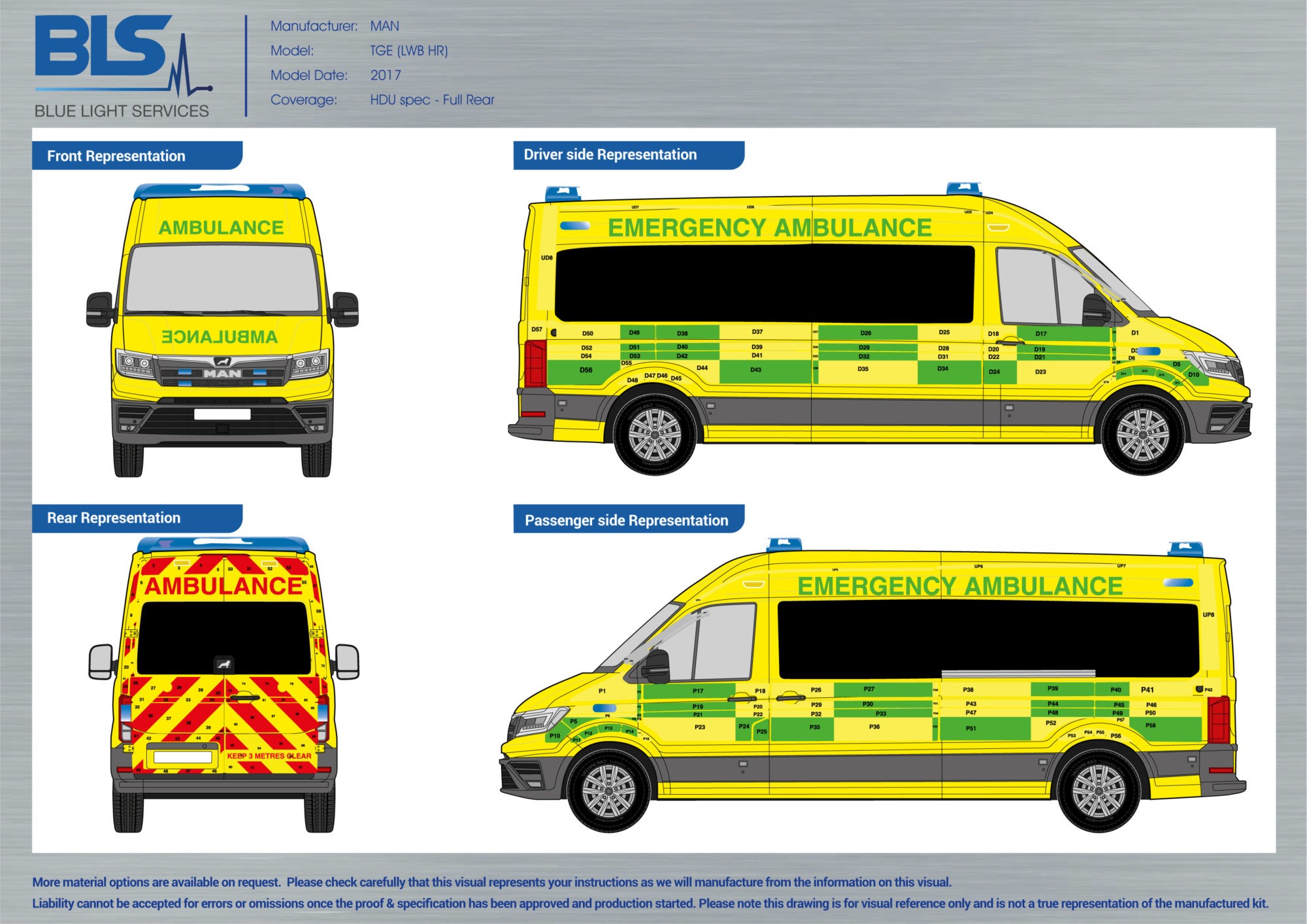 MAN TGE 2017 + LWB High Roof - HDU Ambulance Kit Prismatic ESV Grade ...