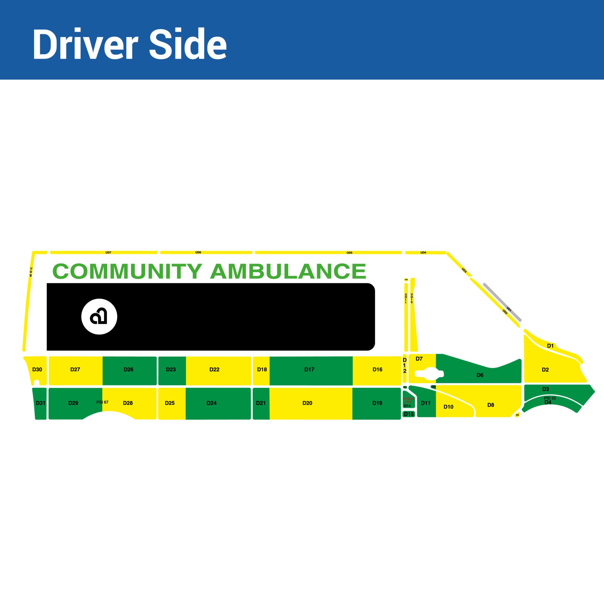 Driver Side Replacement Panel D11 Prismatic ESV Grade Green (PTS ...
