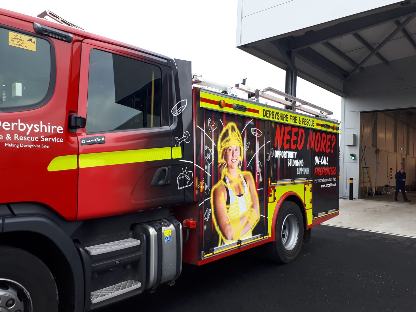 Bespoke livery for Derbyshire Fire and Rescue Service - Fleet ID