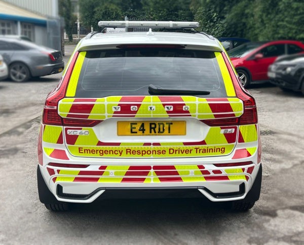 Emergency Response Driver Training vehicle livery - Fleet ID