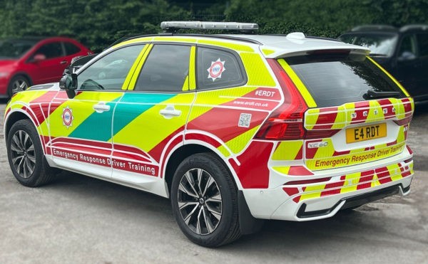 Emergency Response Driver Training vehicle livery - Fleet ID